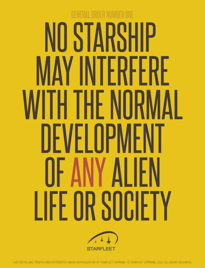 A New Amendment to the Prime Directive | Galactic Anthropology